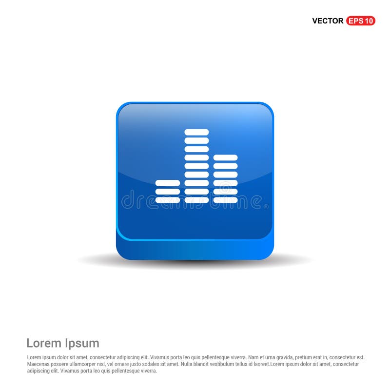 Graphic Equalizer Icon Hexa White Background Icon Template Stock Vector ...