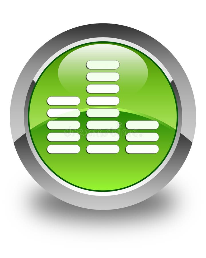 Equalizer Icon Glassy Brown Round Button Stock Illustration ...