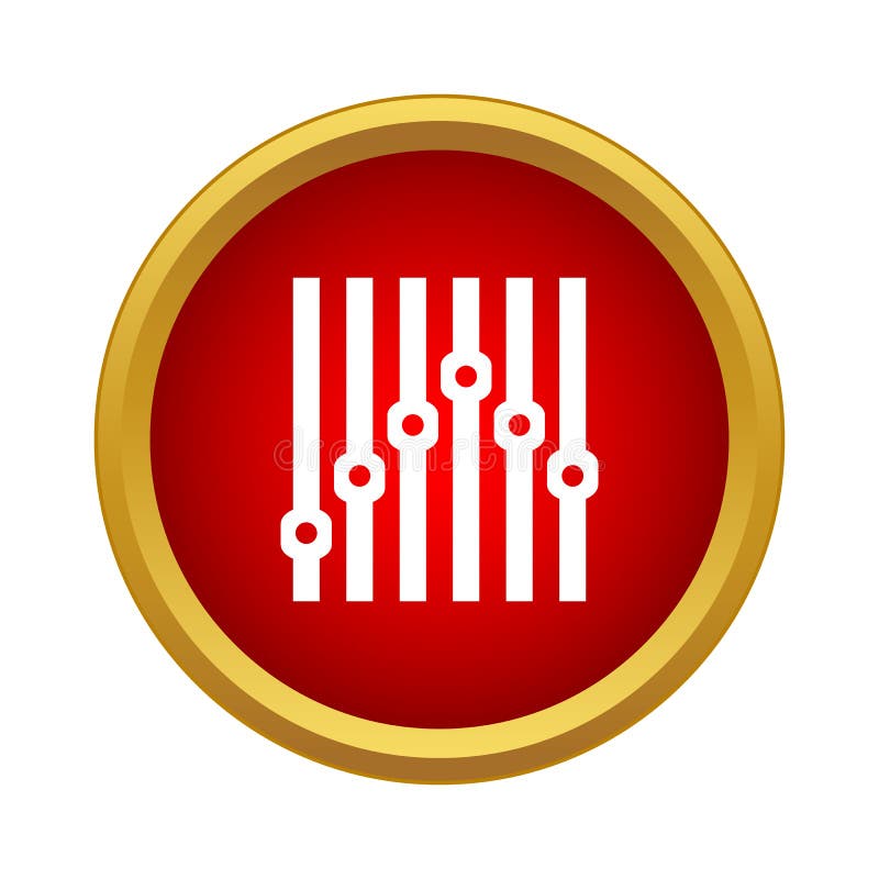 Equalizer Icon, Simple Style Stock Vector - Illustration of record ...