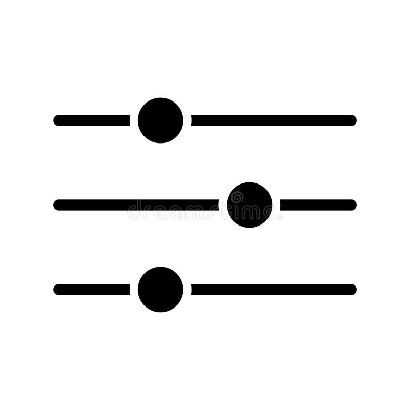 Equalizer Icon Vector Design Template Basic RGB Stock Illustration ...