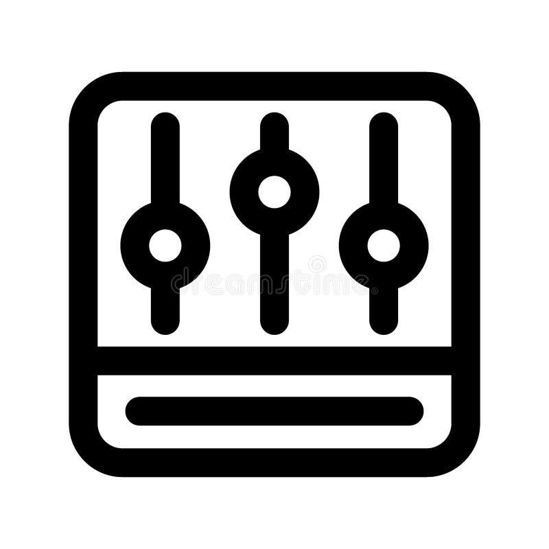 Equalizer Icon Vector Symbol Design Illustration Stock Vector ...