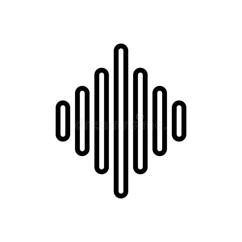 Black Line Icon for Equalizer, Volume and Level Stock Vector ...