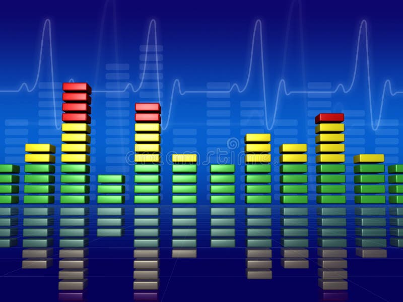 Equalizer stock illustration. Illustration of green, electric - 41061512