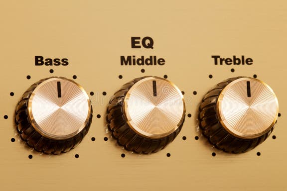 Equalizer knobs stock photo. Image of gold, electronic - 23193238