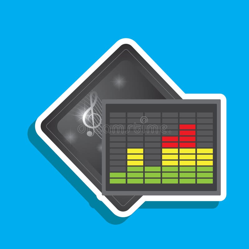 Equalizer Label. Vector Illustration Decorative Design Stock Vector ...