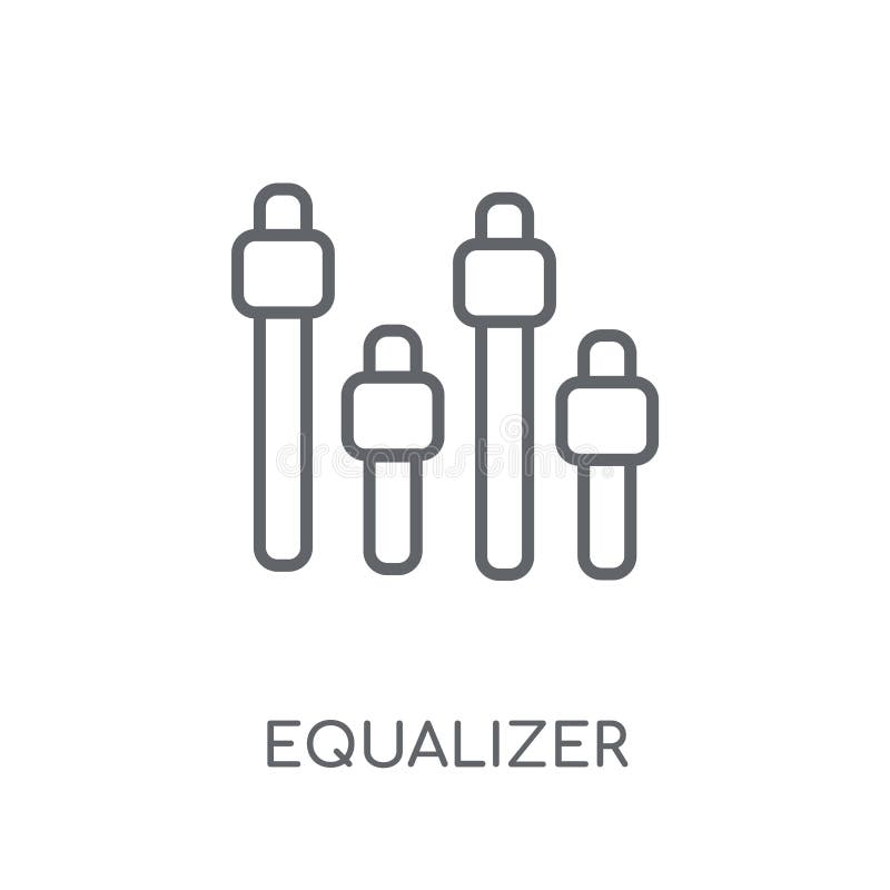 Equalizer Linear Icon. Modern Outline Equalizer Logo Concept on Stock ...