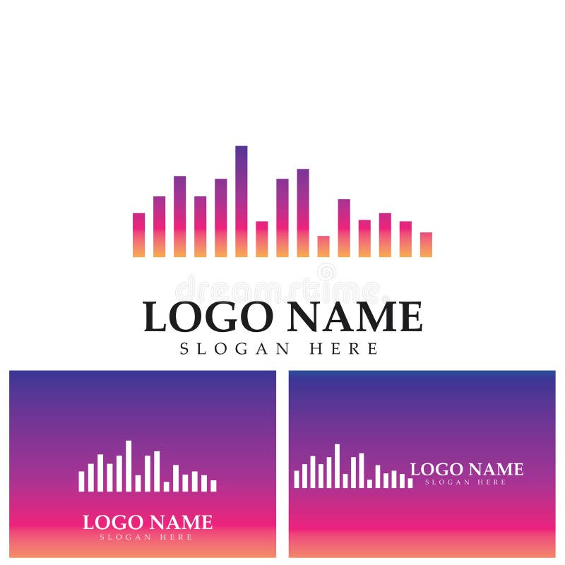 Equalizer Logo and Symbol Design. Stock Vector - Illustration of audio ...