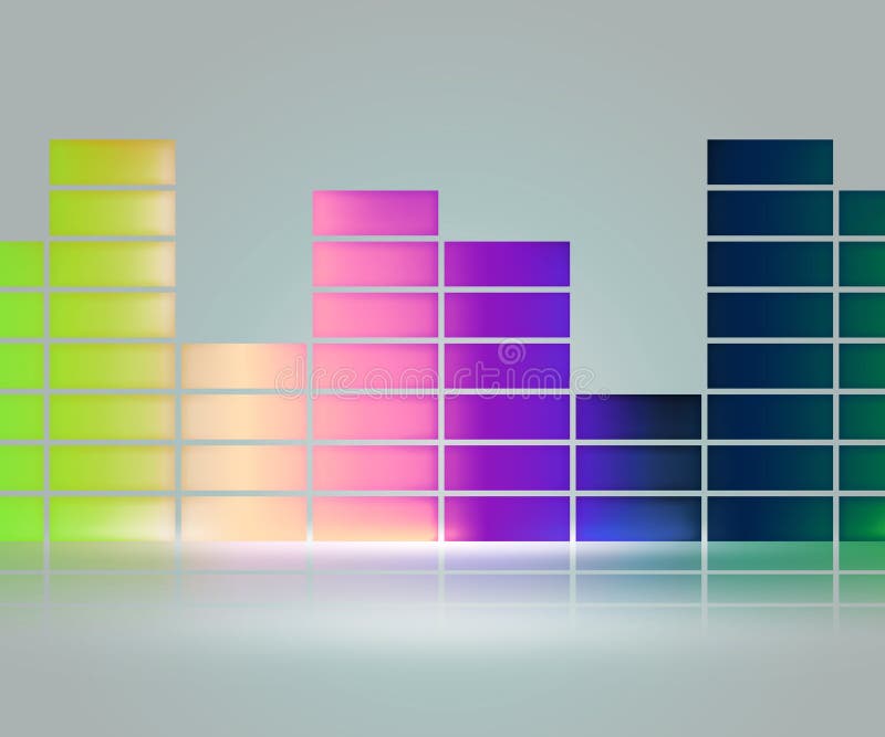 Equalizer Music Background stock illustration. Illustration of ...