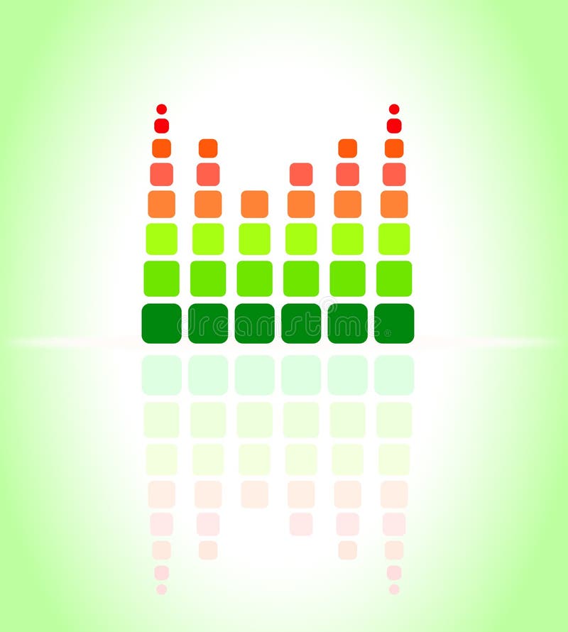 Equalizer Music Sound Background Graphic Design Stock Vector ...