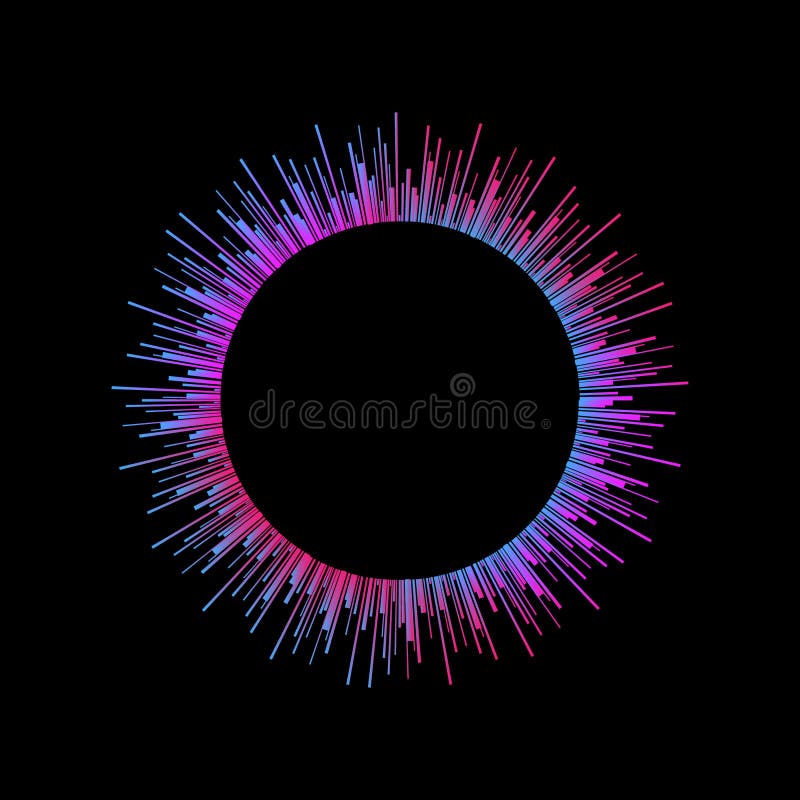 Equalizer Music Sound Wave Circle Vector Symbol Icon Design. Stock ...