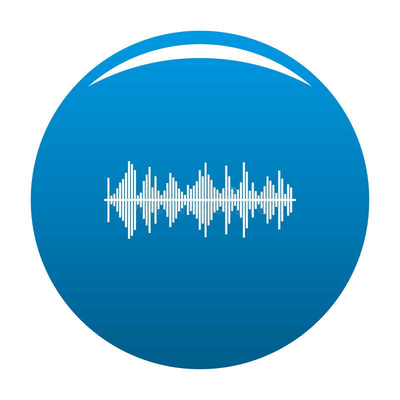Equalizer Player Icon Blue Vector Stock Vector - Illustration of ...