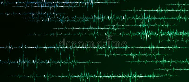 Heart Wave Line Equalizer Pulse Abstract Background 3d Illustration ...