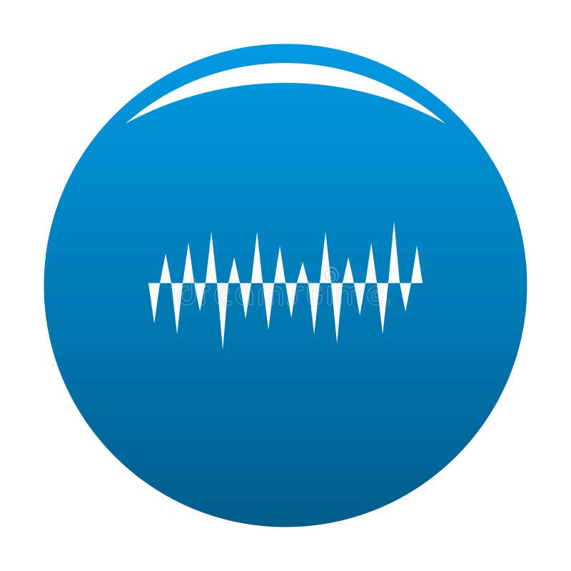 Equalizer pulse icon blue stock illustration. Illustration of record ...