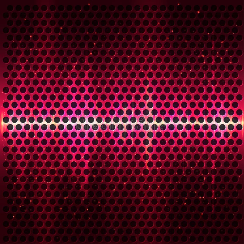 Equalizer Red Dotted Metal Background Design Stock Vector ...