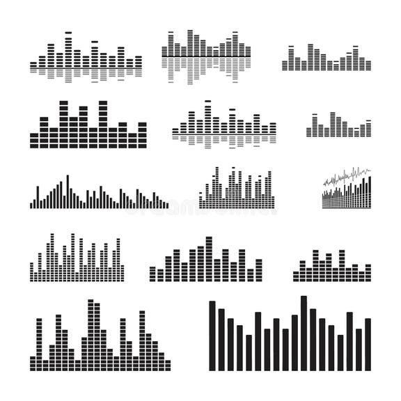 Equalizer Silhouette, Sound Wave SVG, Waveform Sound Silhouette, Sound ...