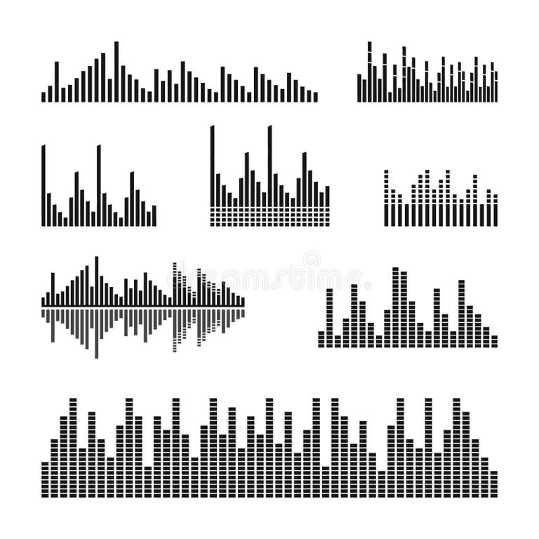 Equalizer Silhouette, Sound Wave SVG, Waveform Sound Silhouette, Sound ...