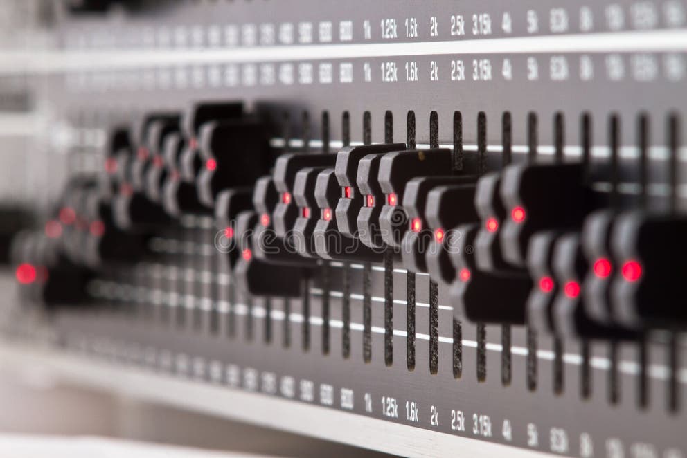 Equalizer sliders stock image. Image of level, band, equalizer - 32201119