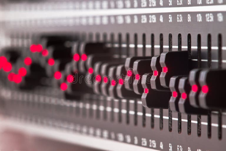 Equalizer sliders stock image. Image of tone, slider - 32201149