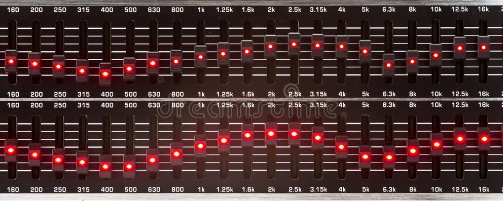Equalizer sliders stock image. Image of voice, channel - 32201165