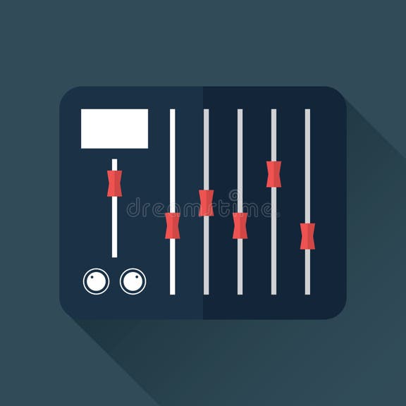 Equalizer Sliders. Vector Illustration Decorative Design Stock Vector ...