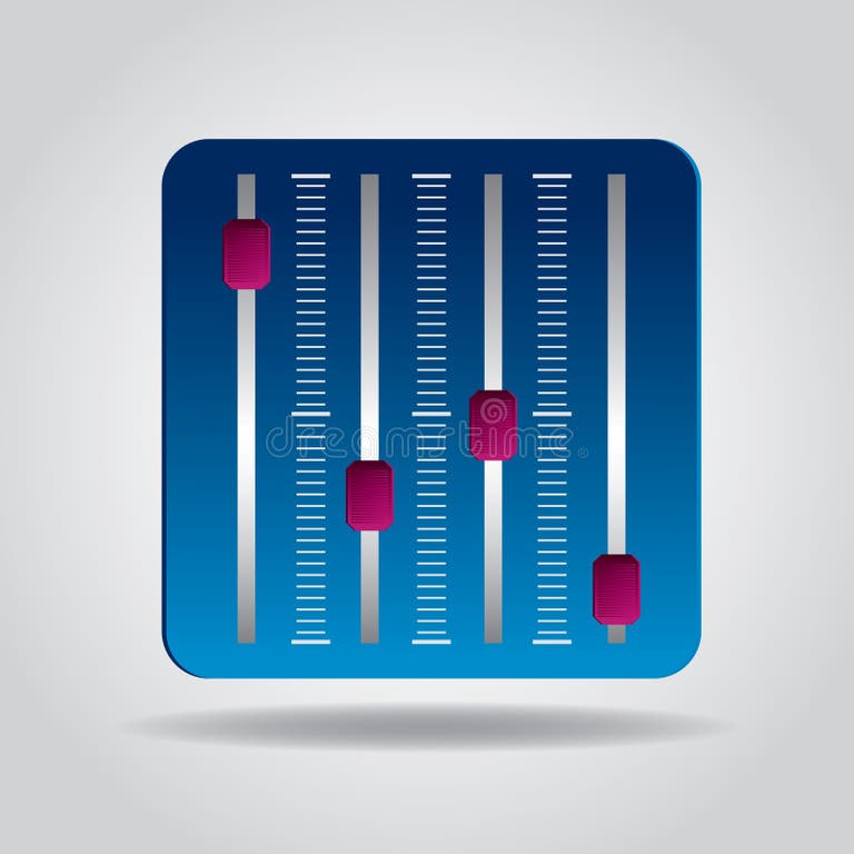 Equalizer Sliders. Vector Illustration Decorative Design Stock Vector ...