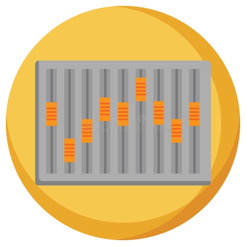 Equalizer Sliders. Vector Illustration Decorative Design Stock Vector ...
