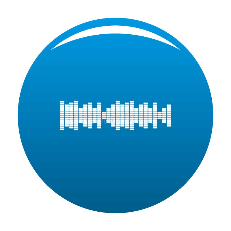Equalizer sound icon blue stock illustration. Illustration of music ...