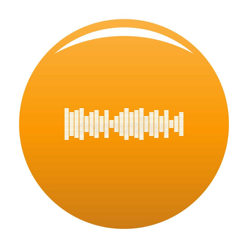 Equalizer Sound Icon Orange Stock Illustration - Illustration of effect ...