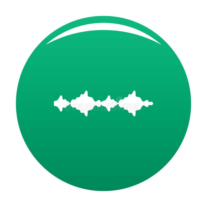 Equalizer Sound Radio Icon Vector Green Stock Vector - Illustration of ...