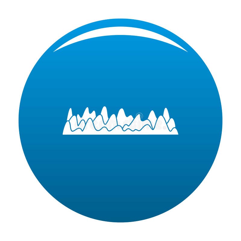 Equalizer Sound Vibration Icon Blue Stock Illustration - Illustration ...