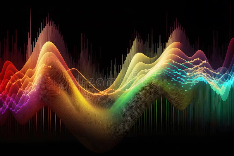 Equalizer Sound-wave Rainbow Background. Neural Network AI Generated ... Equalizer Sound-wave Rainbow Background. Neural Network AI Generated ...