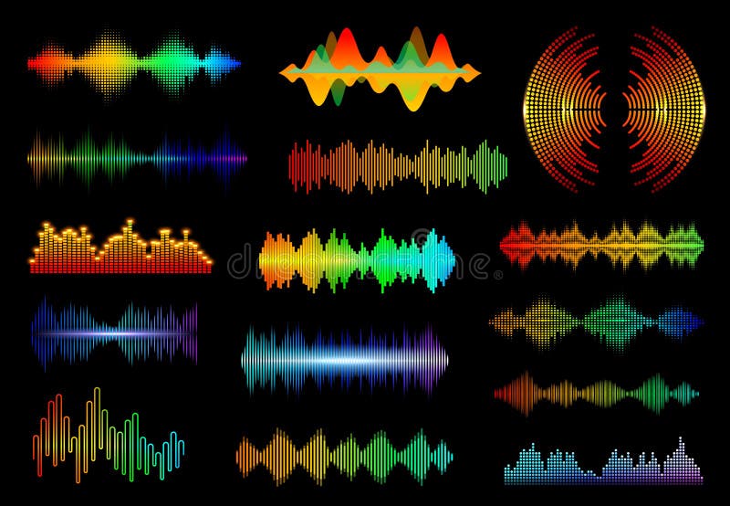 Equalizer Sound Waves, Frequency Stock Vector - Illustration of ...