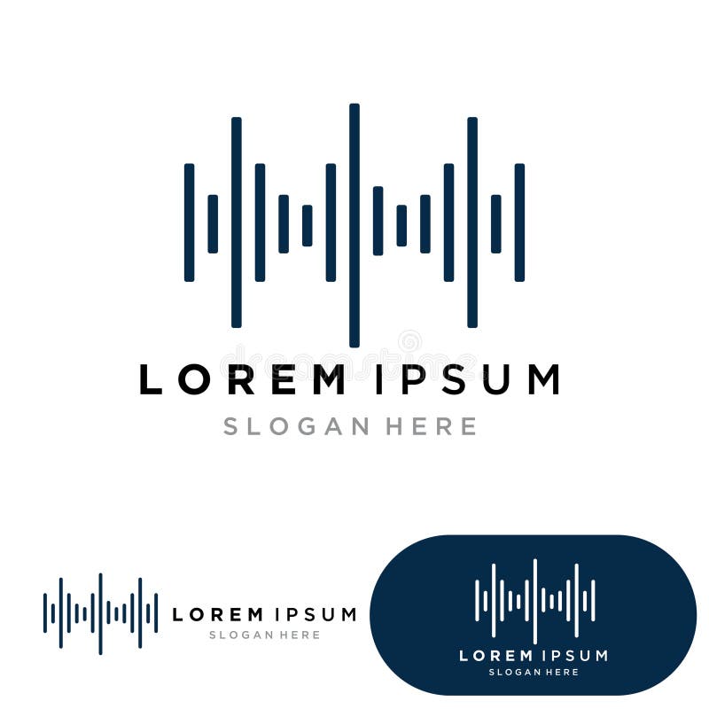 Equalizer Sound Waves Logo Vector Illustration Design Stock Vector ...