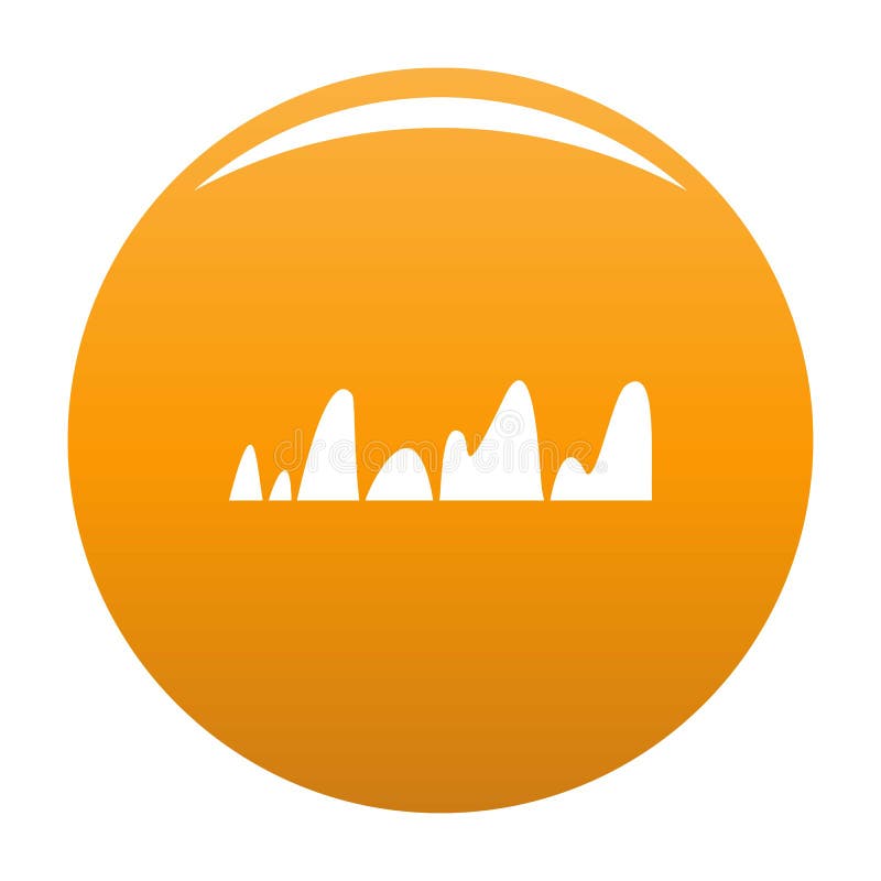 Equalizer Tune Radio Icon Vector Orange Stock Vector - Illustration of ...