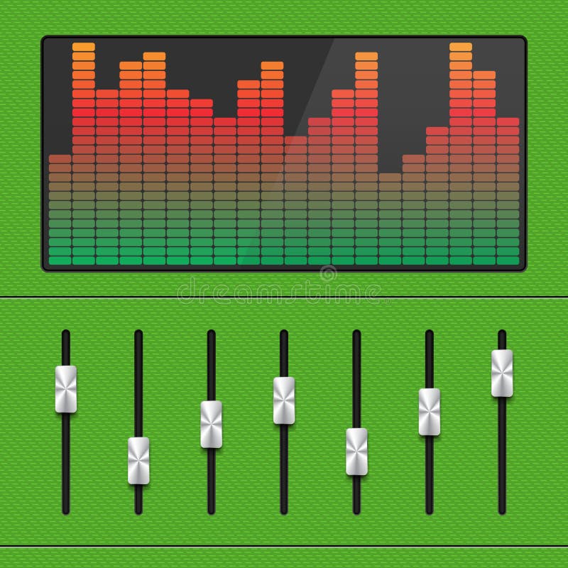 Equalizer stock vector. Illustration of digitally, frequency - 85769700