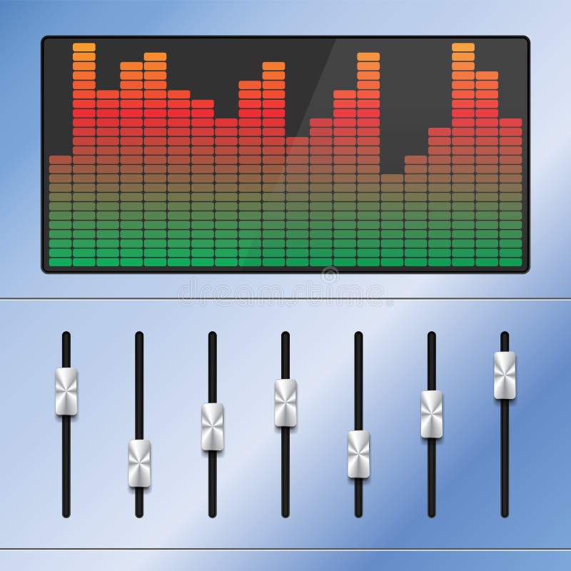 Equalizer stock vector. Illustration of generated, digital - 85769703