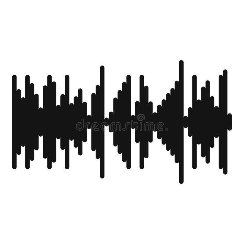 Equalizer Vibration Icon, Simple Black Style Stock Vector ...