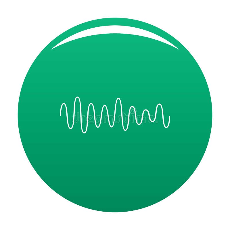 Equalizer Wave Sound Icon Vector Green Stock Vector - Illustration of ...