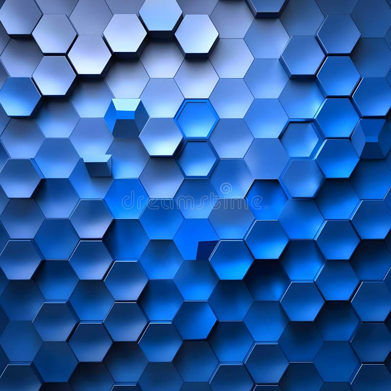 Equally Spaced Equilateral Cubes. Note the Color Gradient and the Size ...