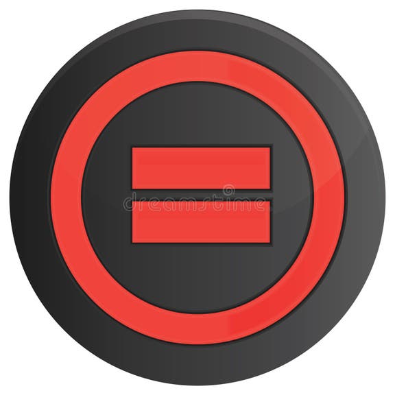 Equals Button. Vector Illustration Decorative Design Stock Vector ...