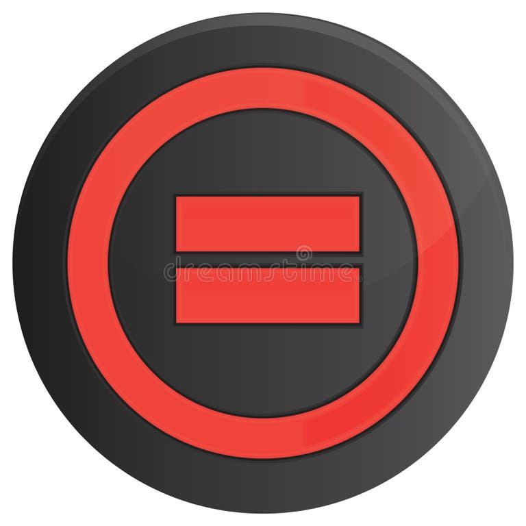 Equals Button. Vector Illustration Decorative Design Stock Vector ...