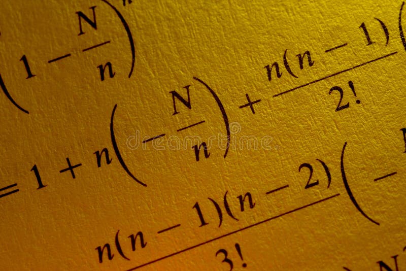 Complicated Mathematical Equation Stock Image - Image of algebra ...