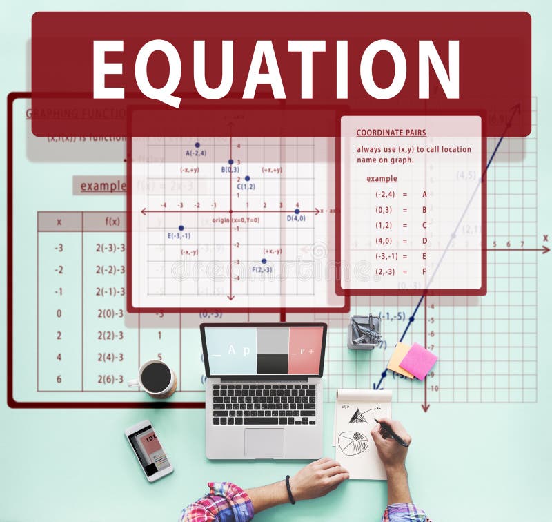 Equation Mathematics Calculation Chart Concept Stock Photo - Image of ...