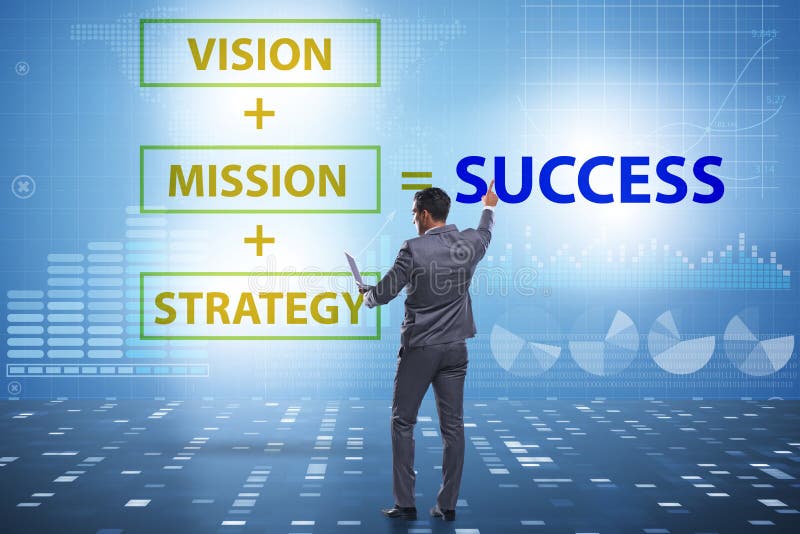 Equation of Success with with Businessman Stock Image - Image of ...