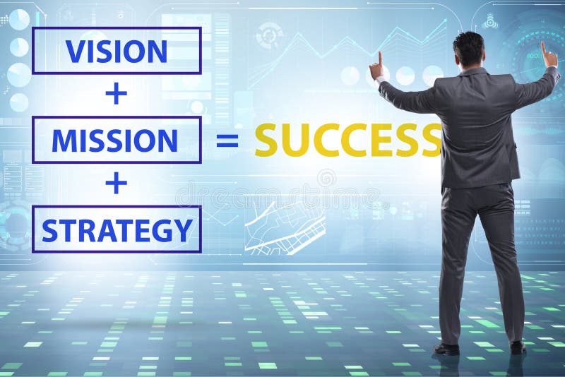 Equation of Success with with Businessman Stock Image - Image of ...