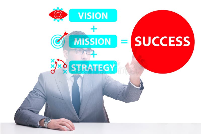 Equation of Success with with Businessman Stock Image - Image of ...