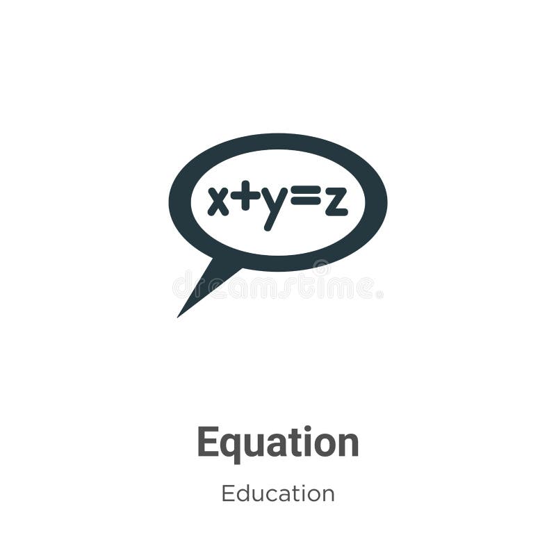 Equation Icon Vector Isolated On White Background, Equation Sign , Line ...