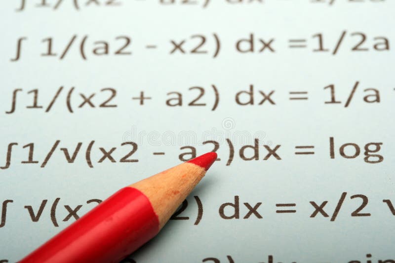 Equations Burst with Vibrant Colors Stock Image - Image of technique ...