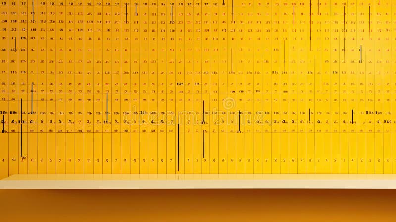 Equations Yellow Lined Paper Stock Illustration - Illustration of notes ...