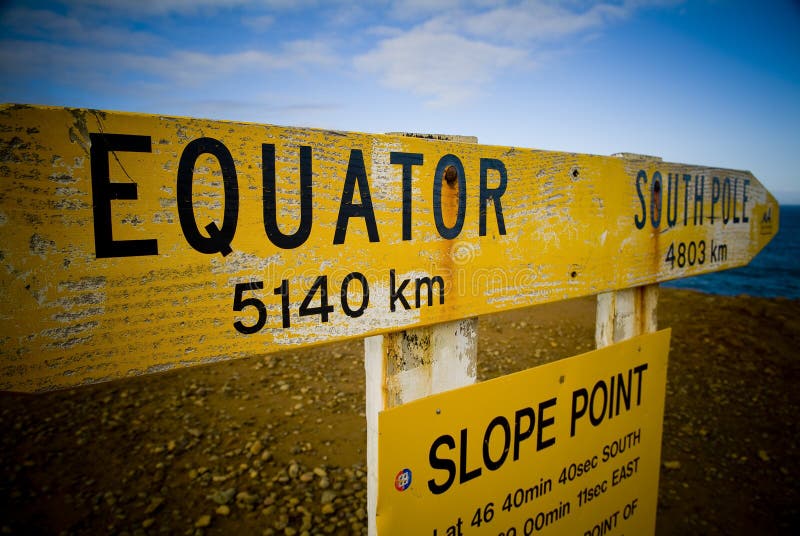 Equator sign stock image. Image of equator, crossing, signpost - 2566573